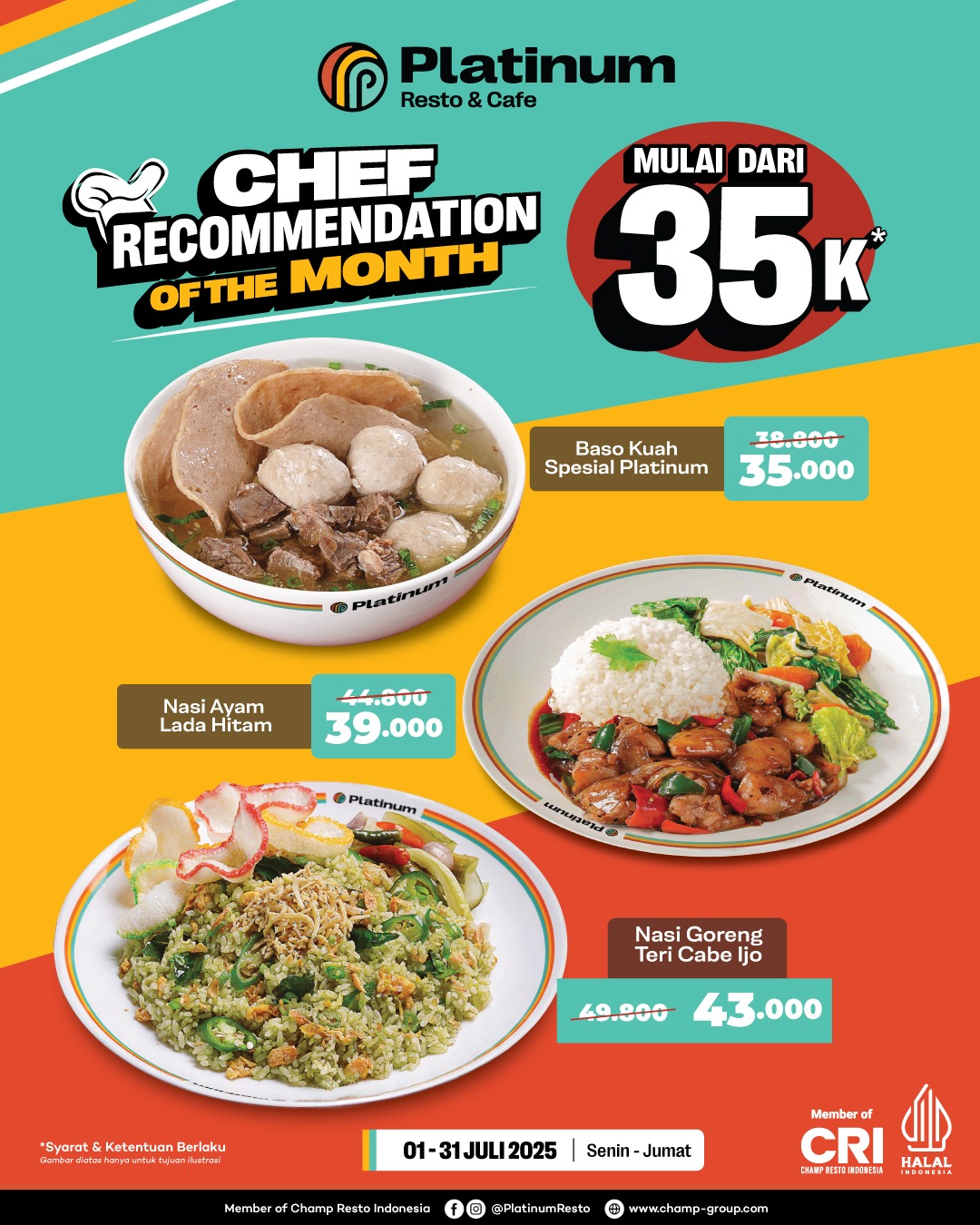 Platinum Resto & Cafe - Chef Recommendation of The Month - Plaza ...