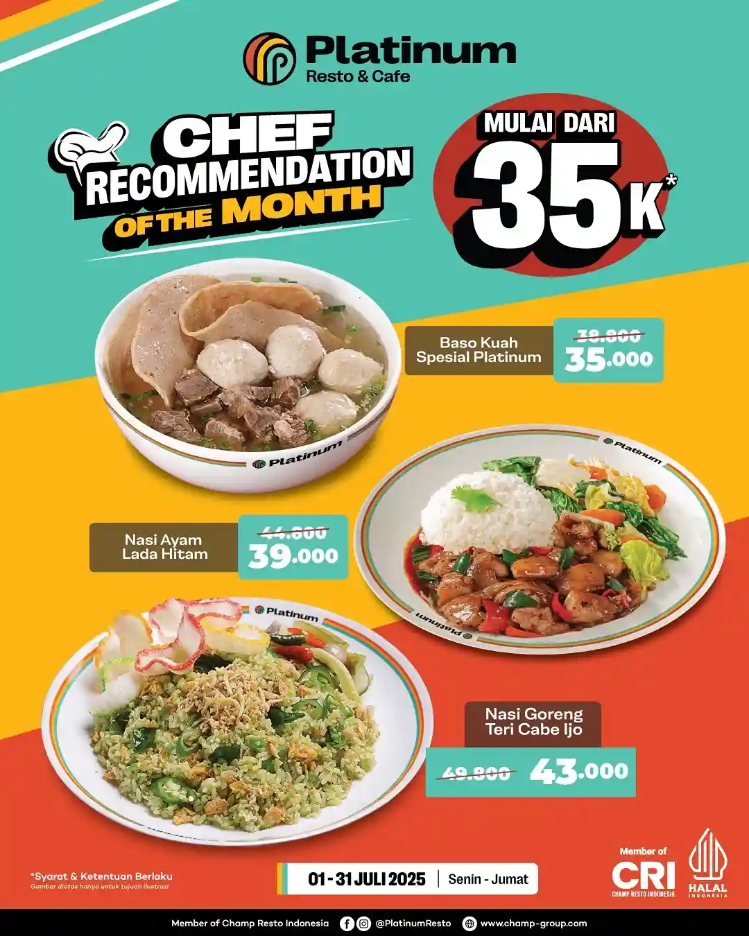 Platinum Resto & Cafe - Chef Recommendation of The Month - Plaza ...